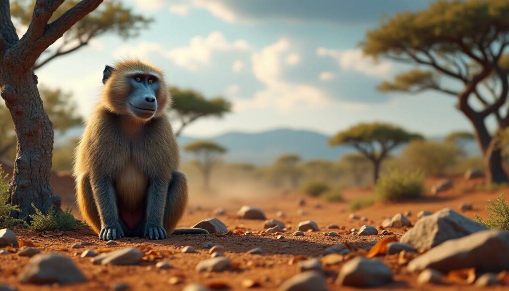 Pourquoi le babouin cul rouge est un symbole de la biodiversité en Afrique